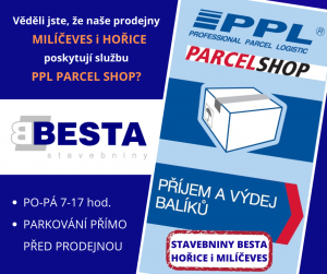 PPL PARCELSHOP v Milíčevsi | Stavebniny BESTA